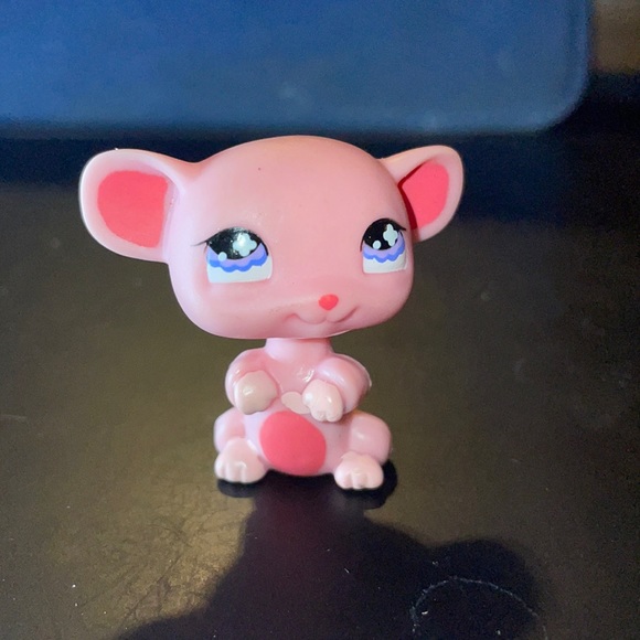 Hasbro | Toys | Littlest Pet Shop Lps 206 Pink Mouse Toy Figure 632 ...